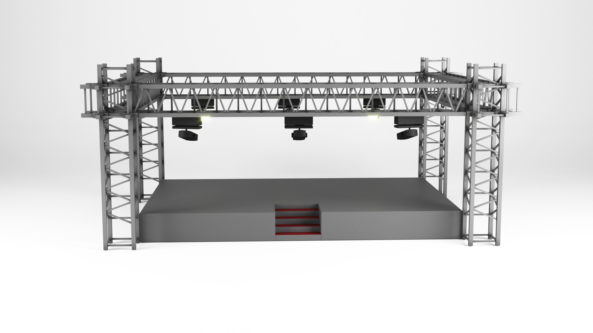 3D Model Concert Stage - TurboSquid 2100960