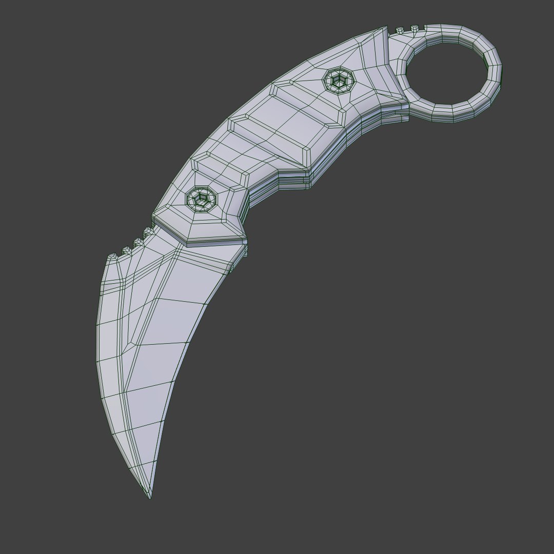 Knife Karambit 3d Obj
