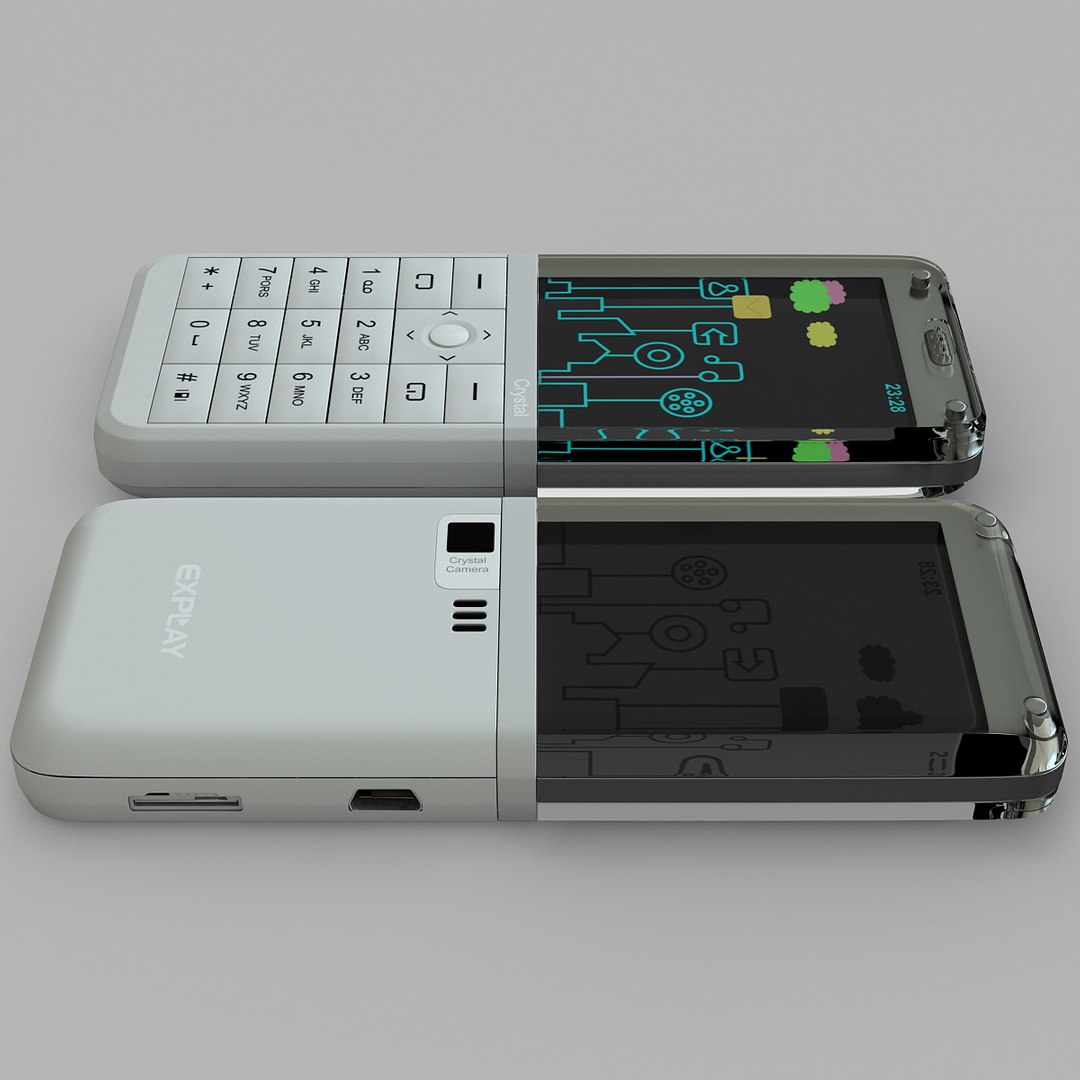 white explay crystal cellphone x