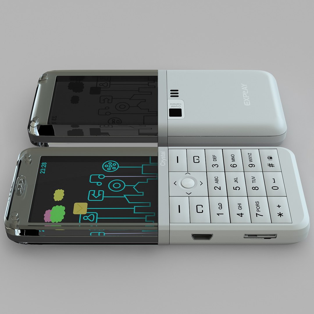 white explay crystal cellphone x