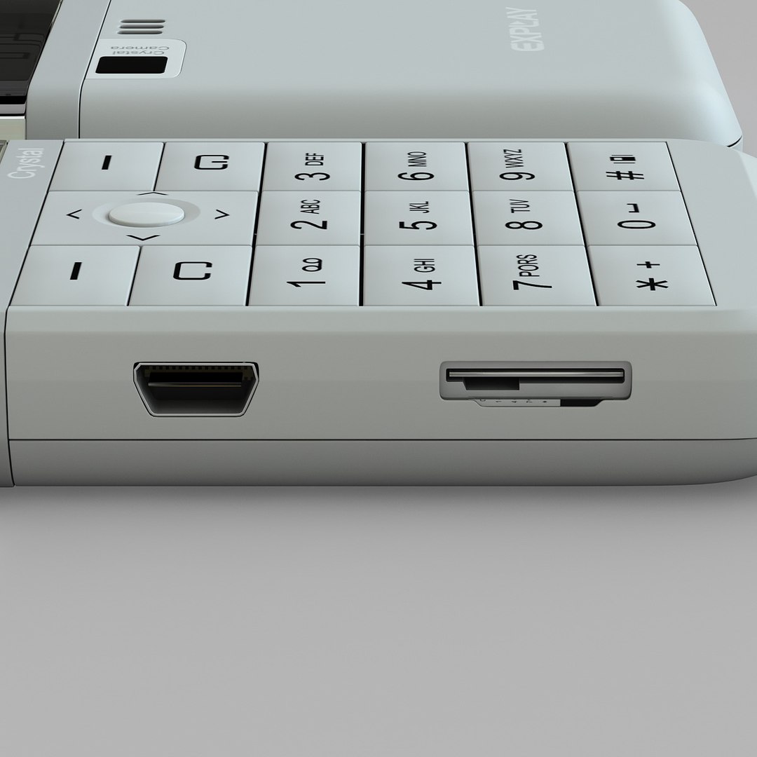 white explay crystal cellphone x