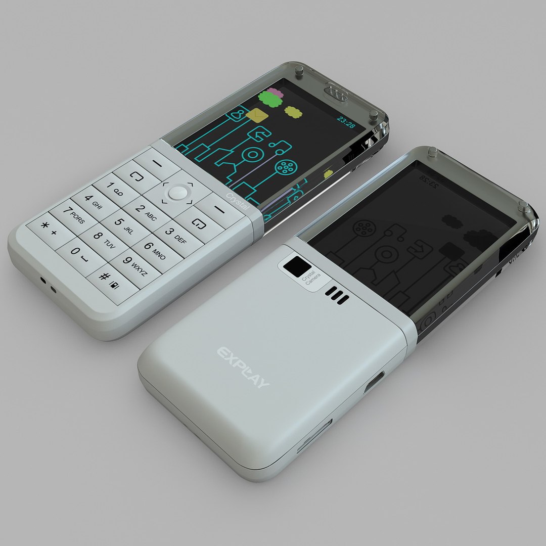 white explay crystal cellphone x