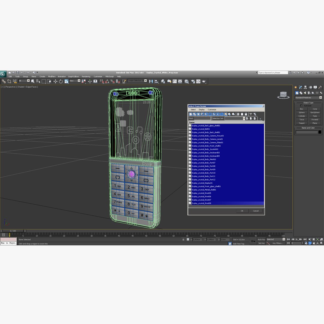 white explay crystal cellphone x