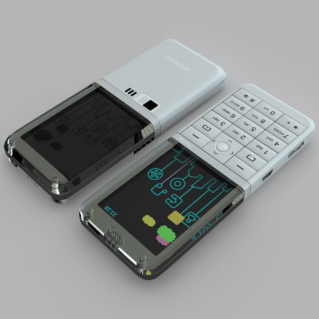 white explay crystal cellphone x