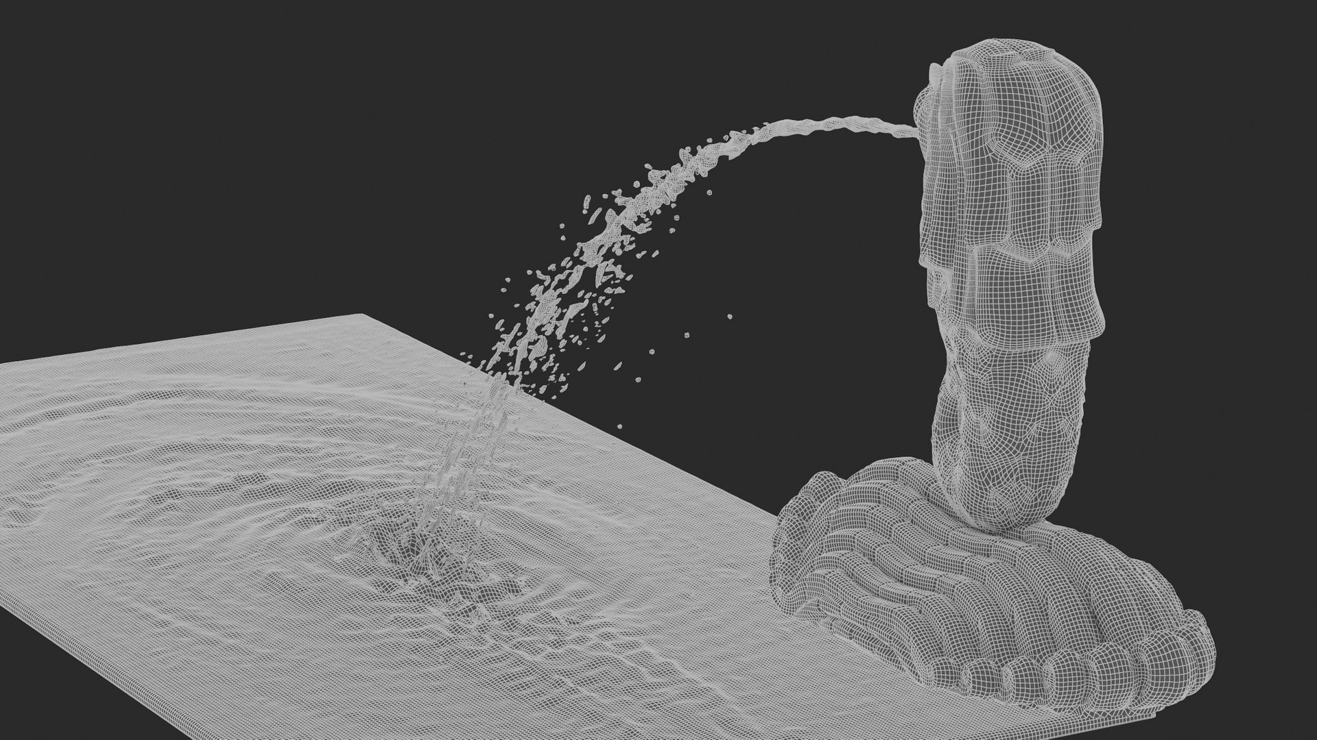 Merlion Fountain Water Spray Big Model - TurboSquid 2047180