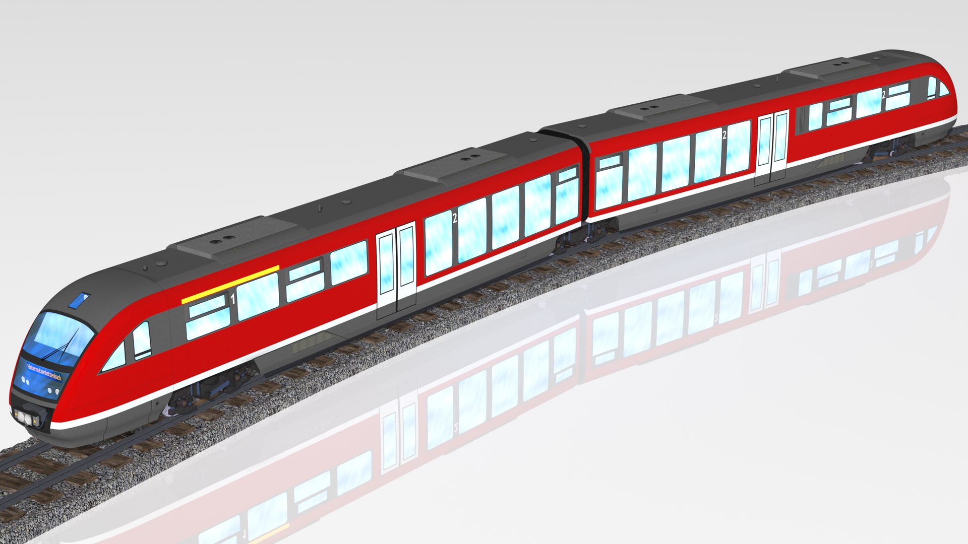 Siemens Desiro Classic Db Class 642 Diesel Electric Passenger Train ...