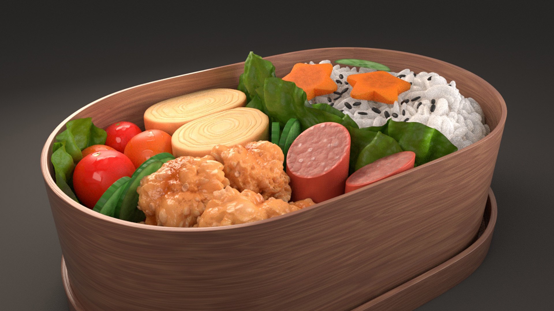 3D Bento Box Model - TurboSquid 1644418