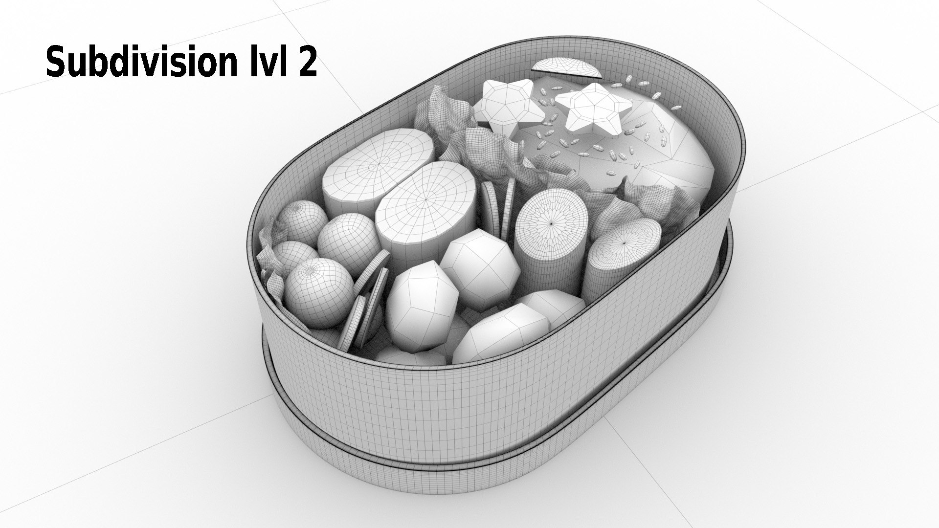 3D Bento Box Model - TurboSquid 1644418