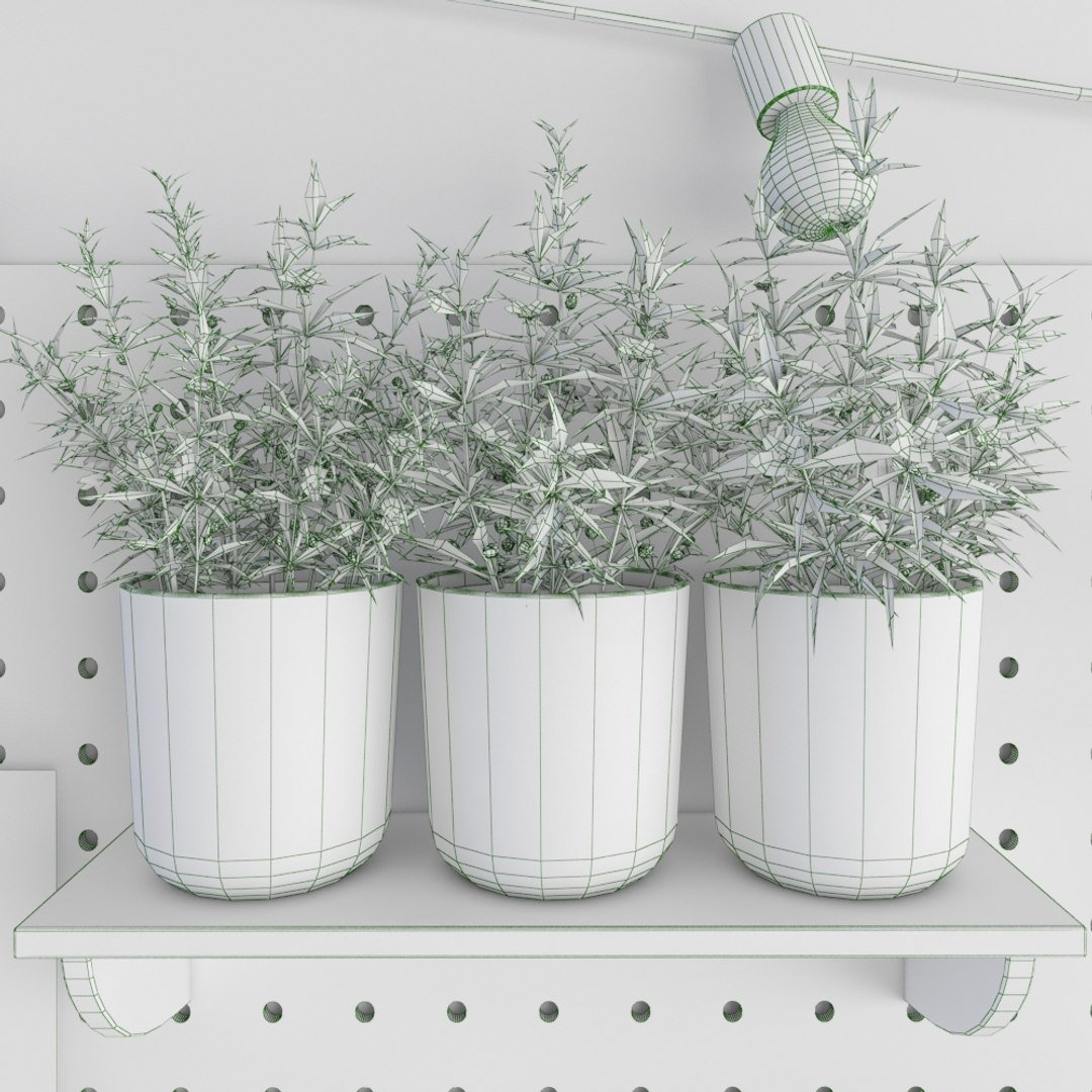 Light Flowers Table 3D Model - TurboSquid 1197510