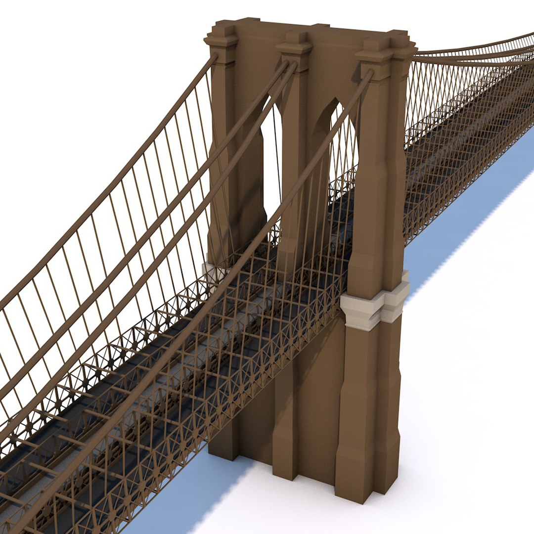 Brooklyn Bridge 3D Model - TurboSquid 2222672