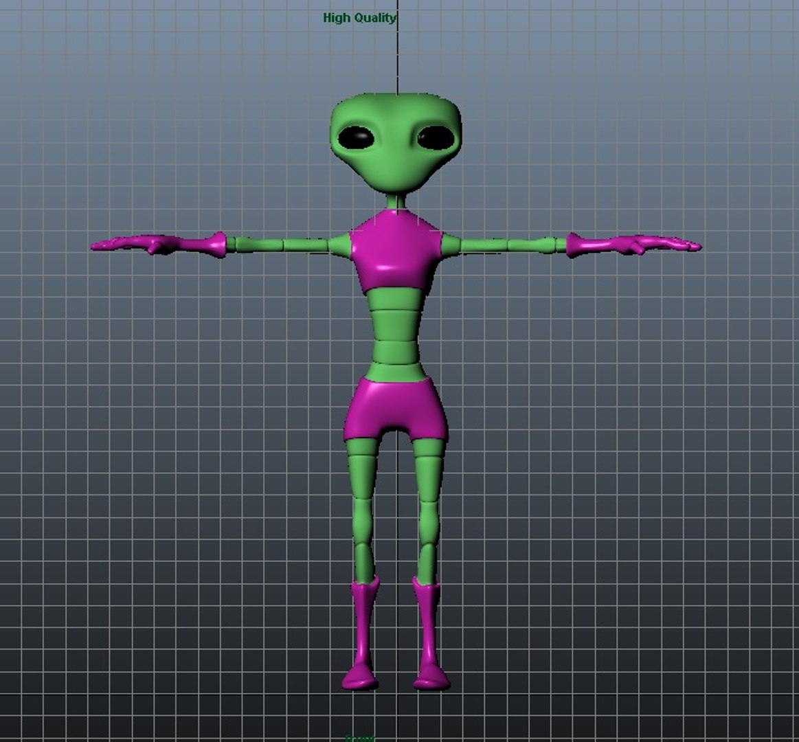 Alien model - TurboSquid 1048712