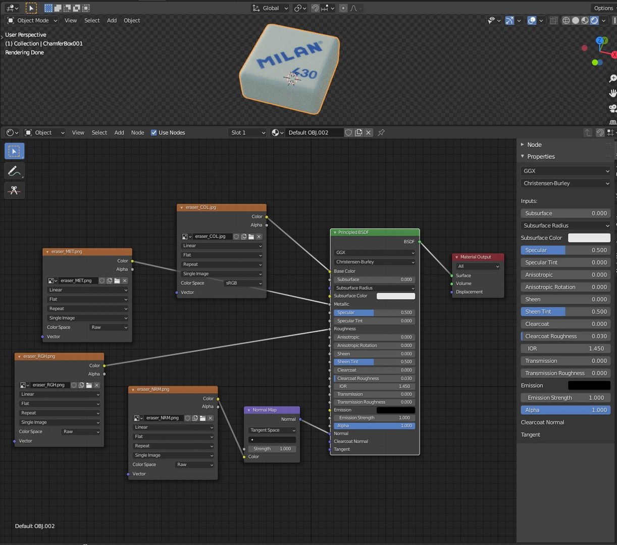 3D Eraser model - TurboSquid 1808273