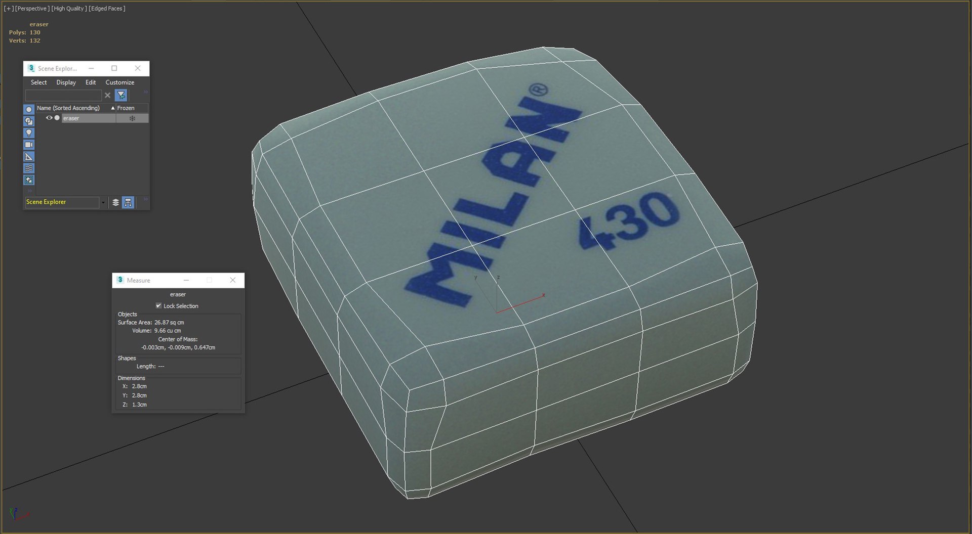 3D Eraser model - TurboSquid 1808273