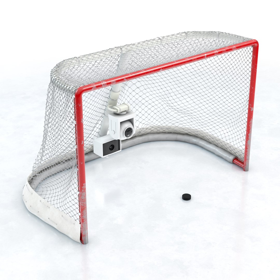 Hockey Goal with puck hitting net animation 3D model - TurboSquid 1886935