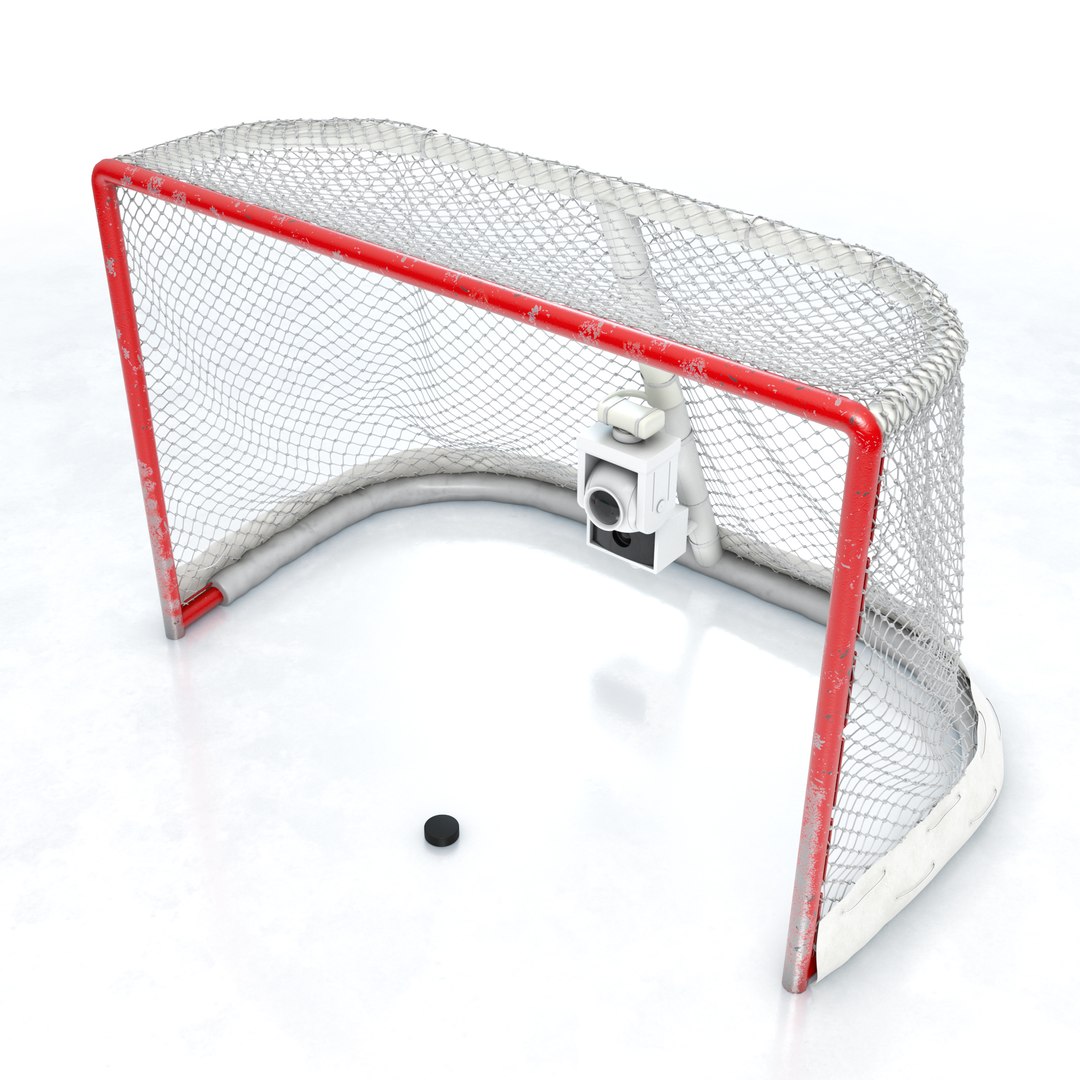 Hockey Goal with puck hitting net animation 3D model - TurboSquid 1886935