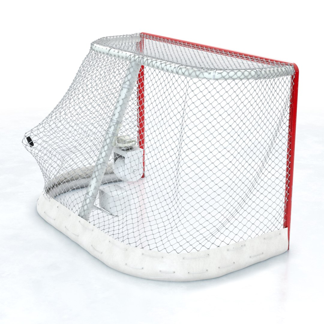 Hockey Goal with puck hitting net animation 3D model - TurboSquid 1886935