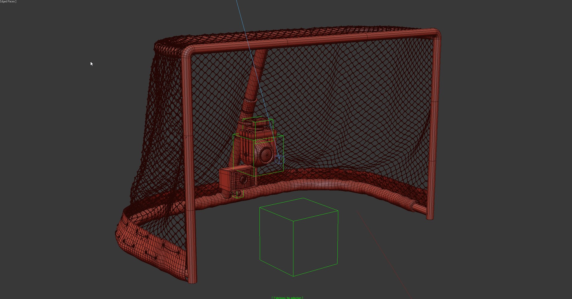 Hockey Goal with puck hitting net animation 3D model - TurboSquid 1886935