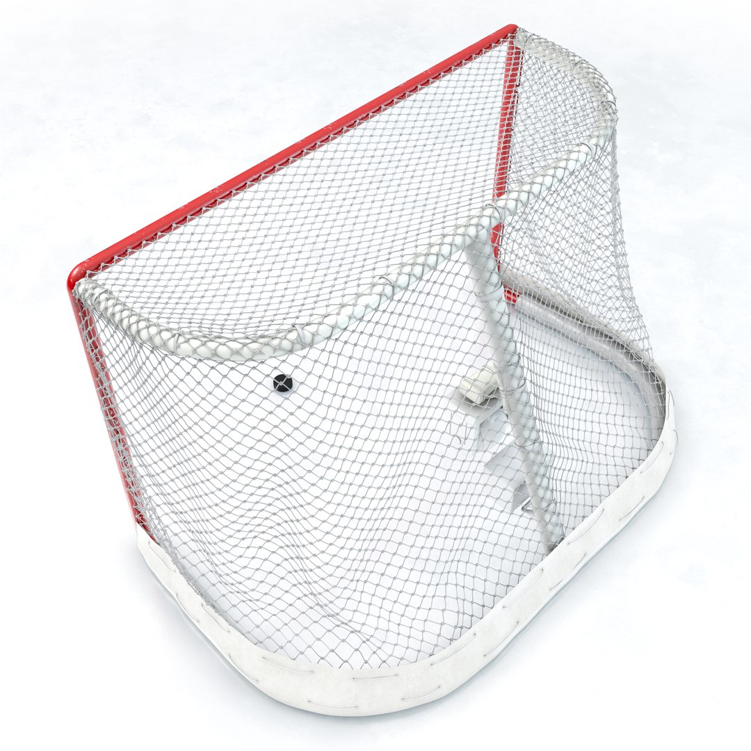 Hockey Goal with puck hitting net animation 3D model - TurboSquid 1886935