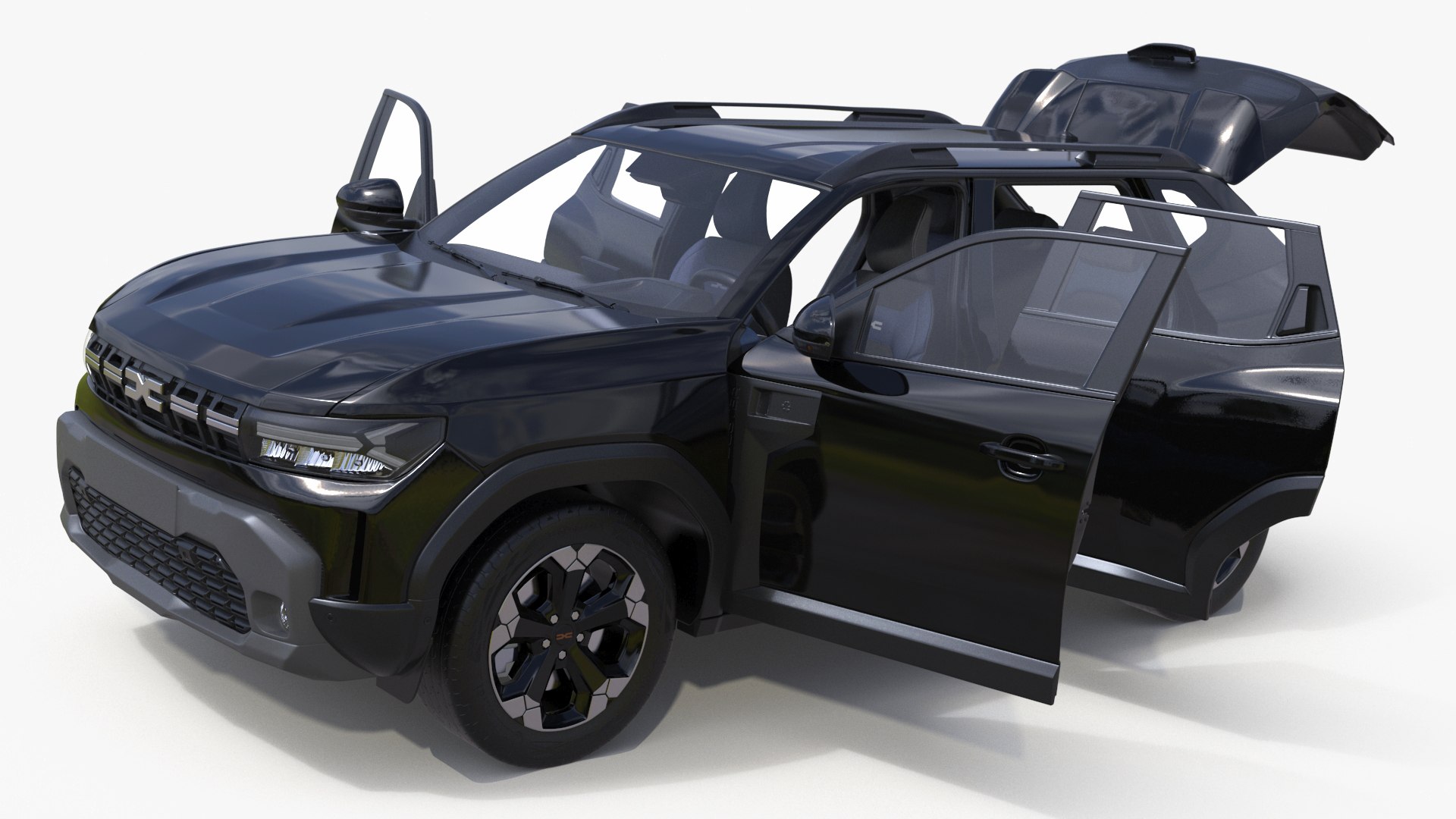 Dacia Duster 2024 Crossover Simplified Black 3D Model - TurboSquid 2295917