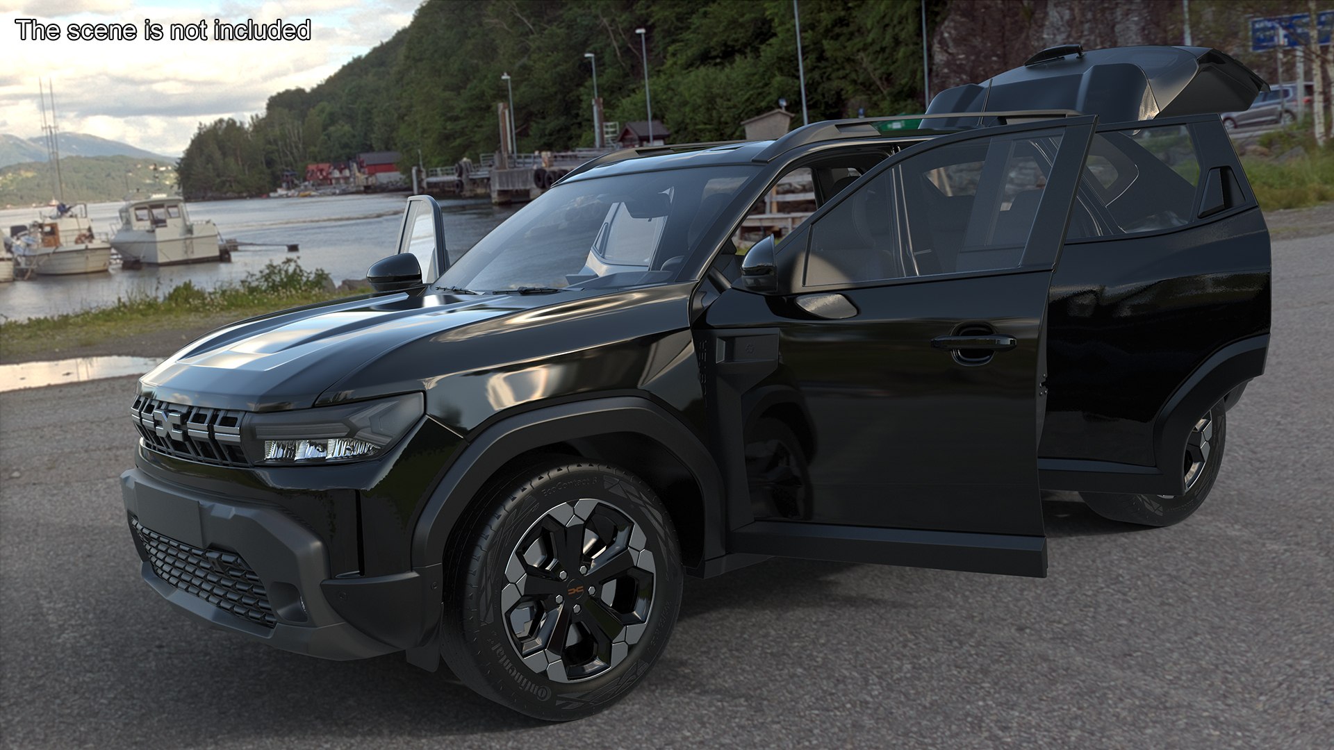 Dacia Duster 2024 Crossover Simplified Black 3D Model - TurboSquid 2295917