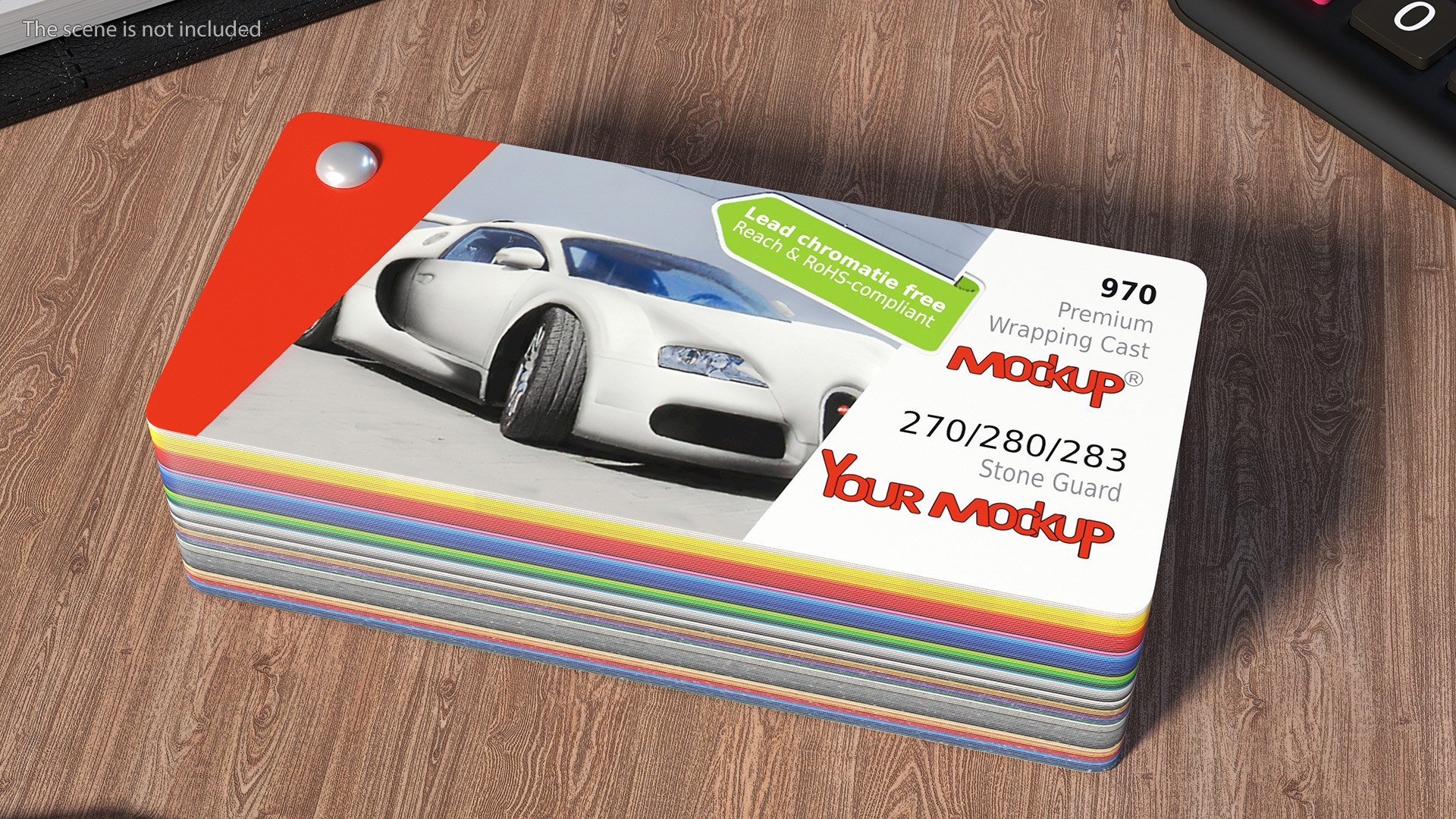 Color Palette Guide Folded Mockup 3D - TurboSquid 2104663