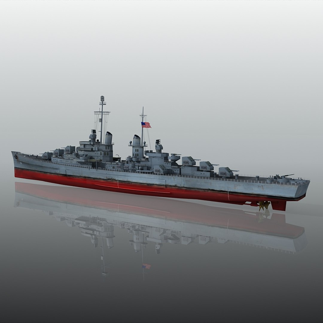 Uss Oakland Cl-95 Cl 3d Max