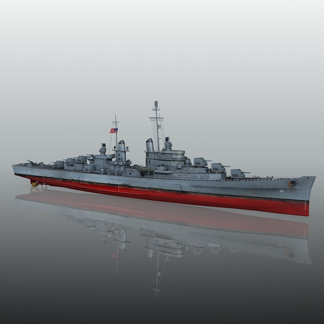 Uss Oakland Cl-95 Cl 3d Max