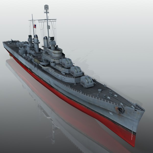 uss oakland cl-95 cl 3d max