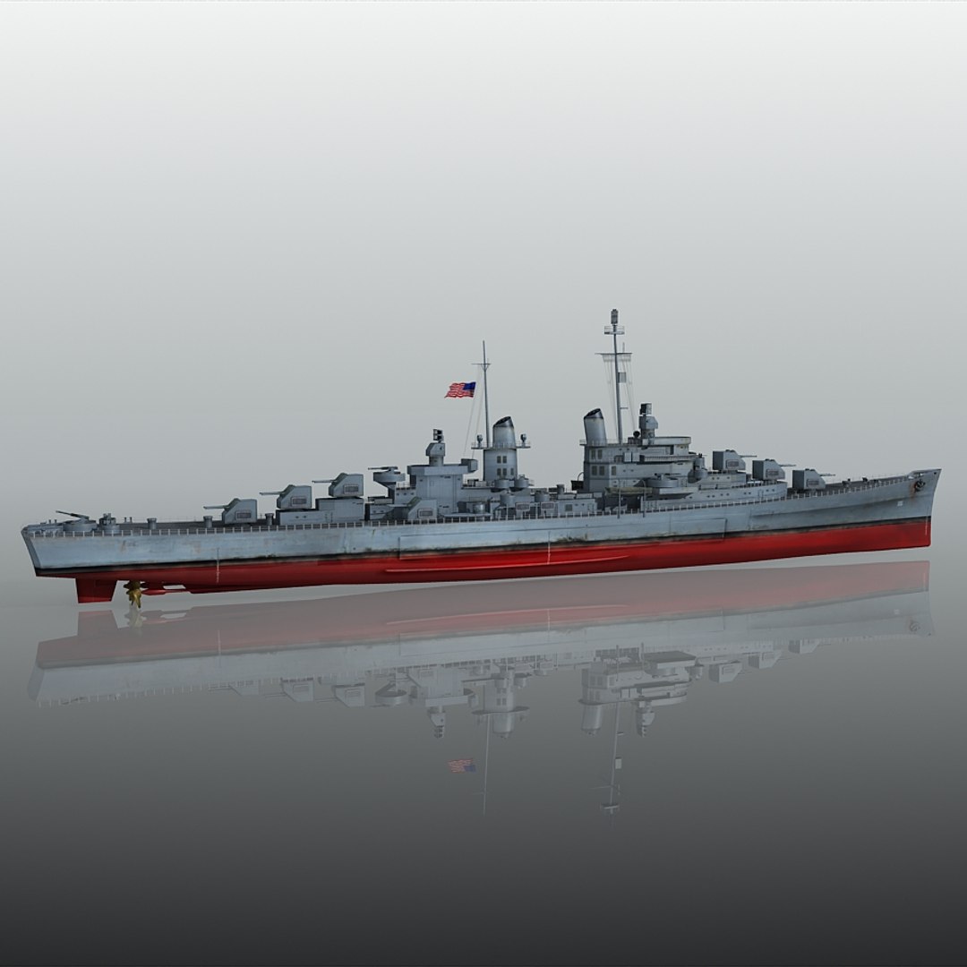 Uss Oakland Cl-95 Cl 3d Max