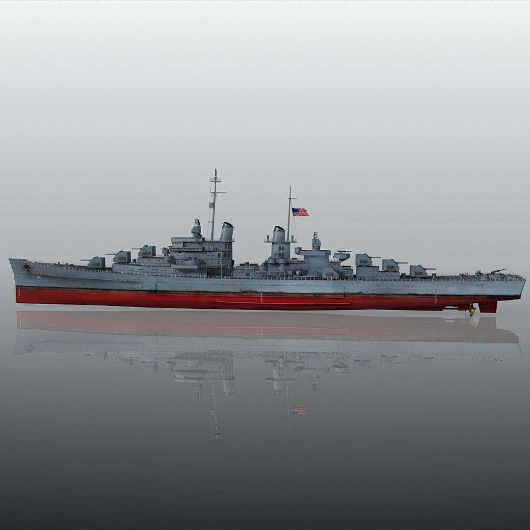 Uss Oakland Cl-95 Cl 3d Max