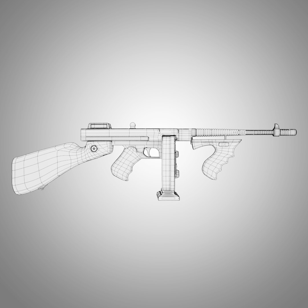 3D model tommy gun - TurboSquid 1214417