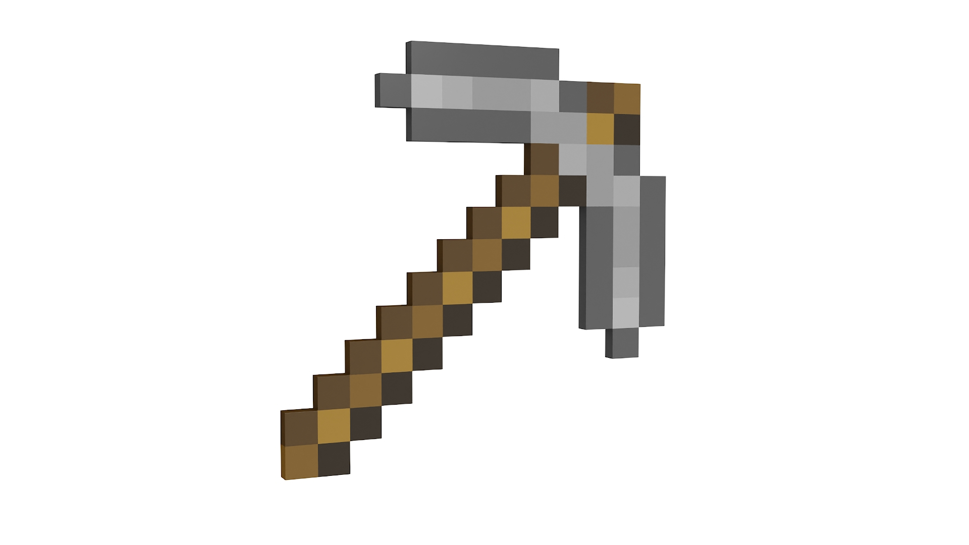Minecraft Stone Pickaxe 3D - TurboSquid 2292874