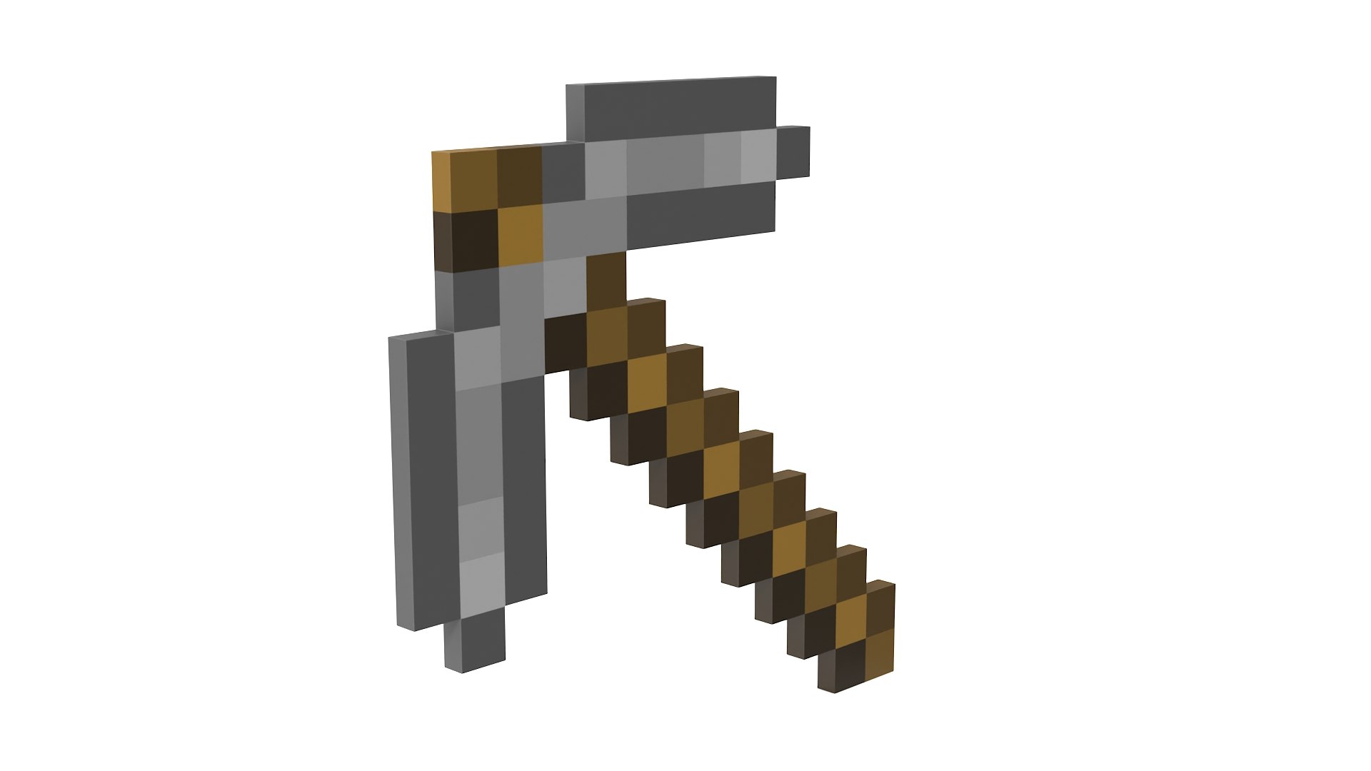 Minecraft Stone Pickaxe 3D - TurboSquid 2292874