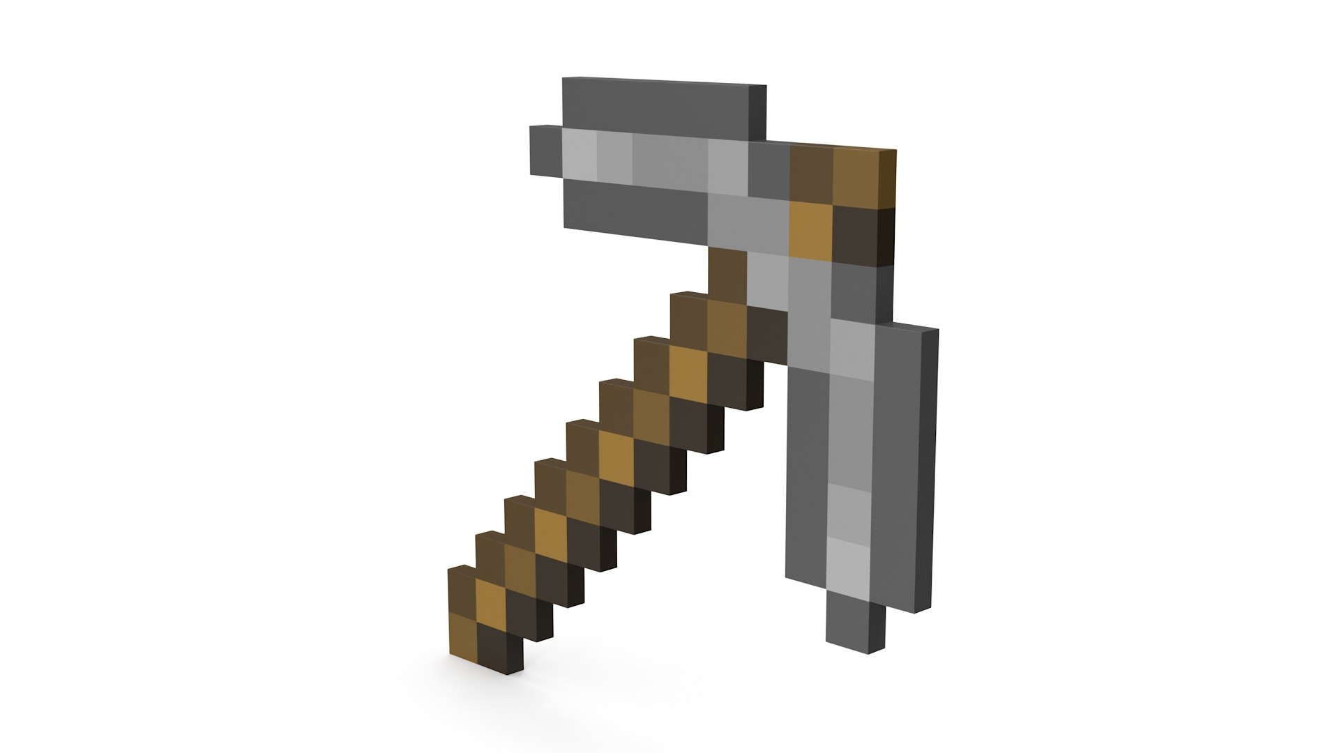 Minecraft Stone Pickaxe 3D - TurboSquid 2292874