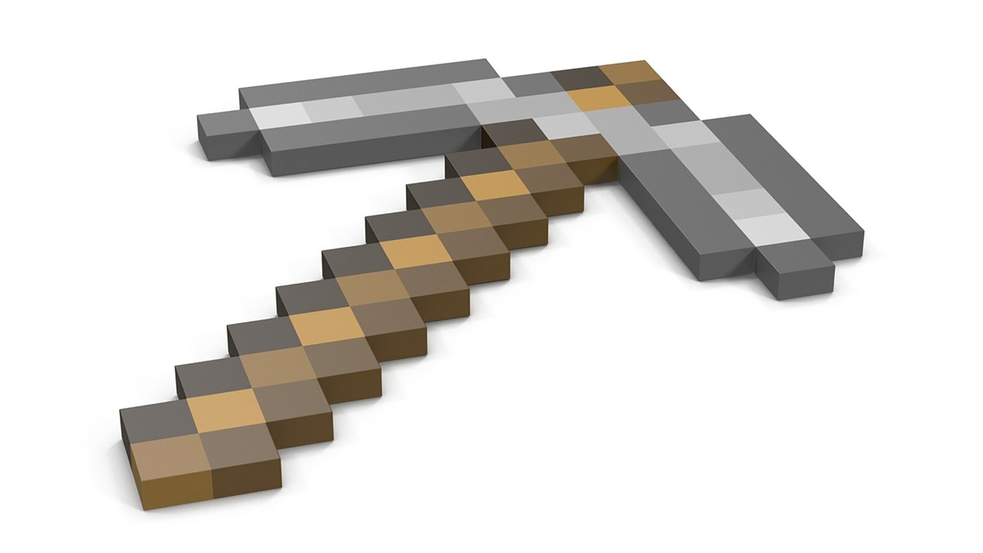 Minecraft Stone Pickaxe 3D - TurboSquid 2292874