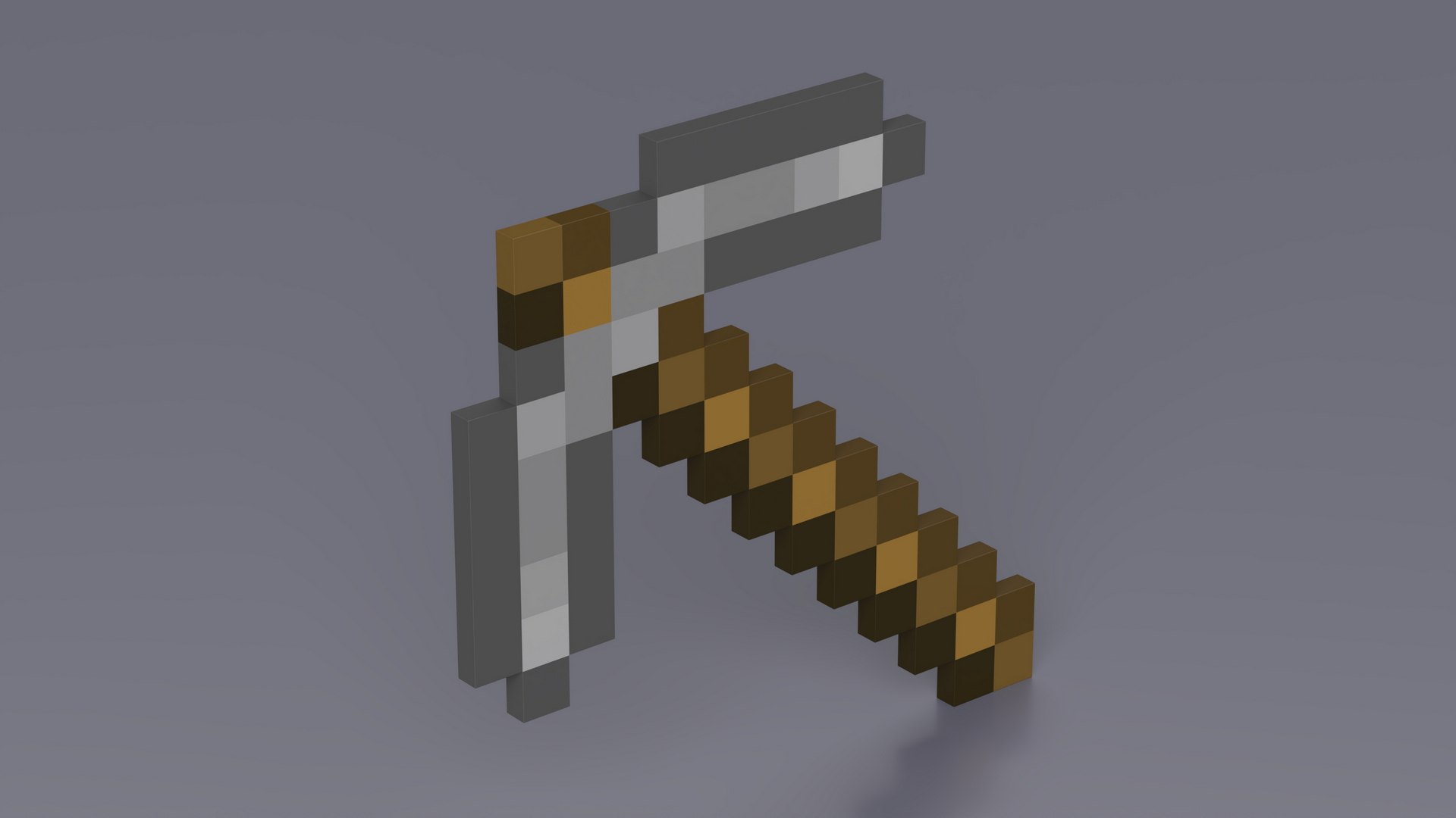 Minecraft Stone Pickaxe 3D - TurboSquid 2292874