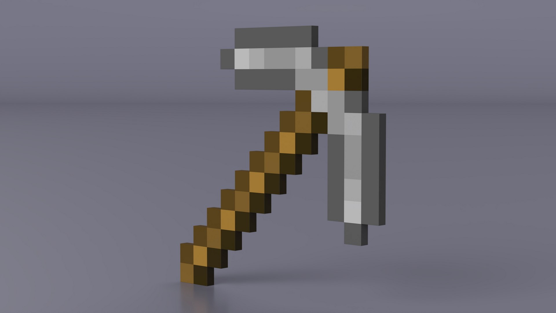 Minecraft Stone Pickaxe 3D - TurboSquid 2292874