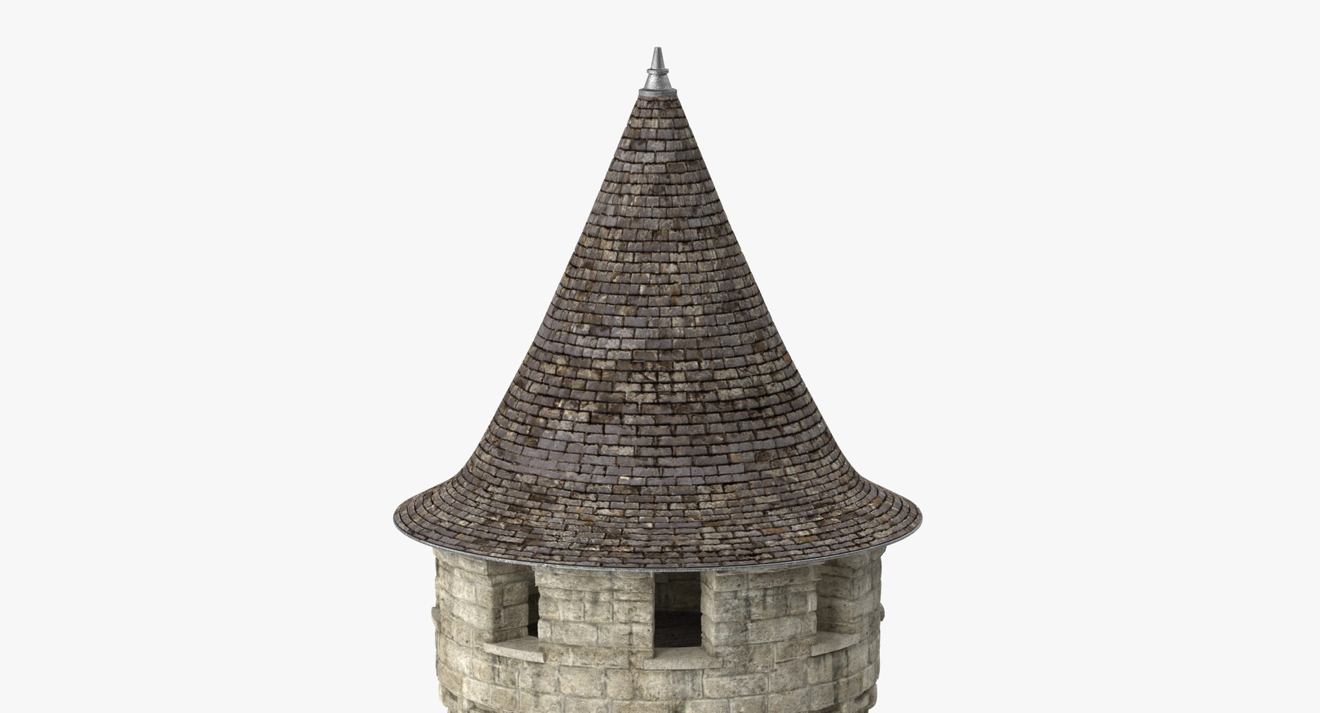 3d Turret Roof 03 Model