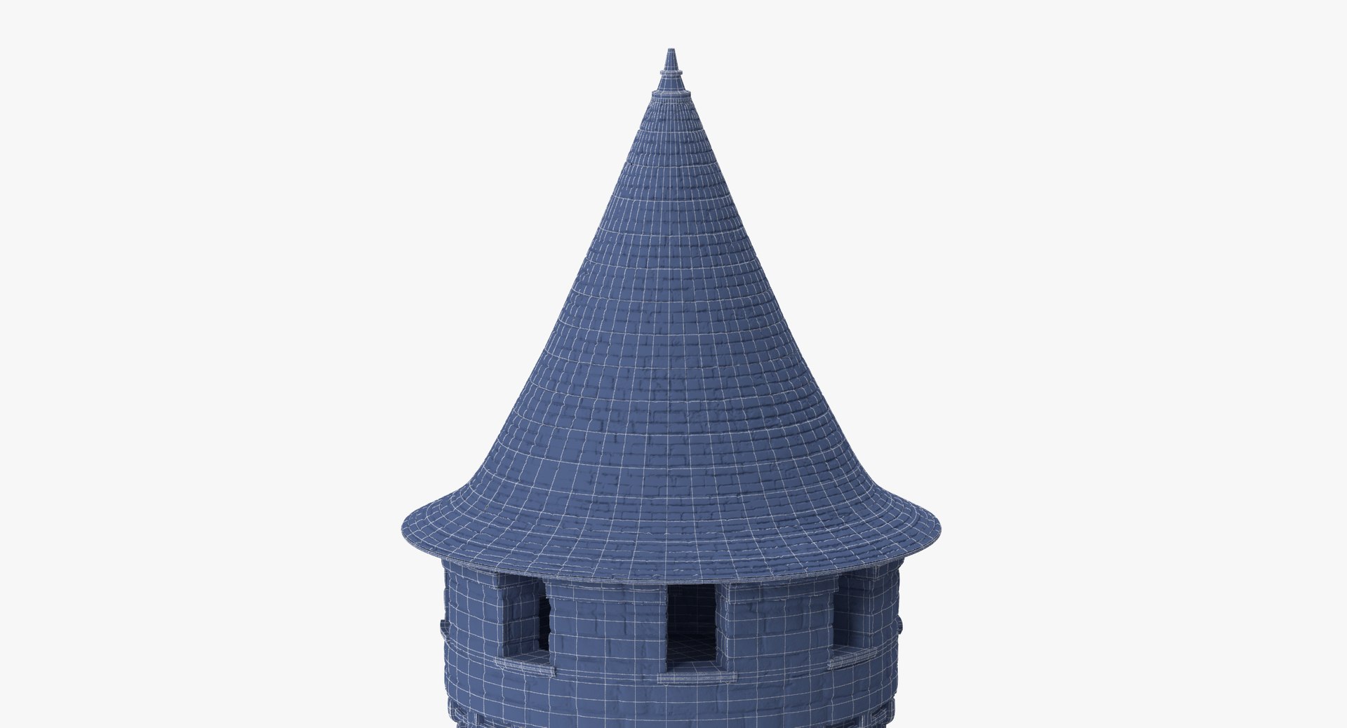 3d Turret Roof 03 Model
