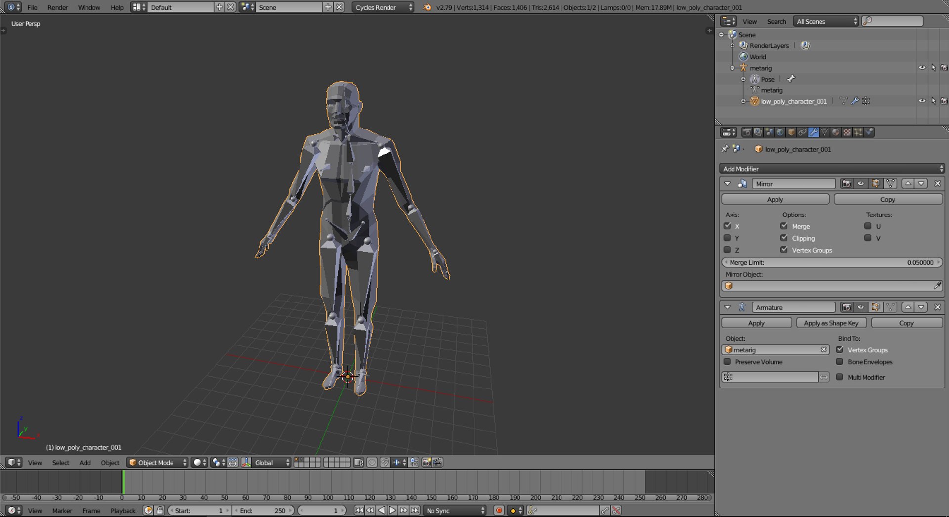 Basic character rigged blender 3D - TurboSquid 1323323