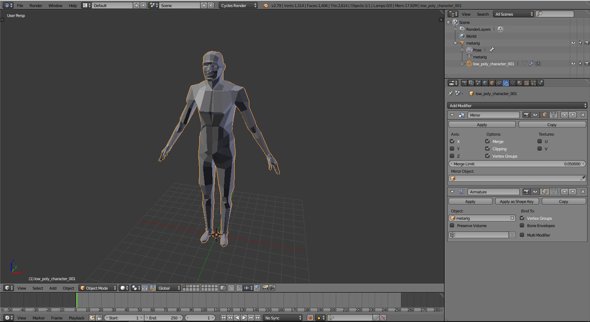 Basic character rigged blender 3D - TurboSquid 1323323
