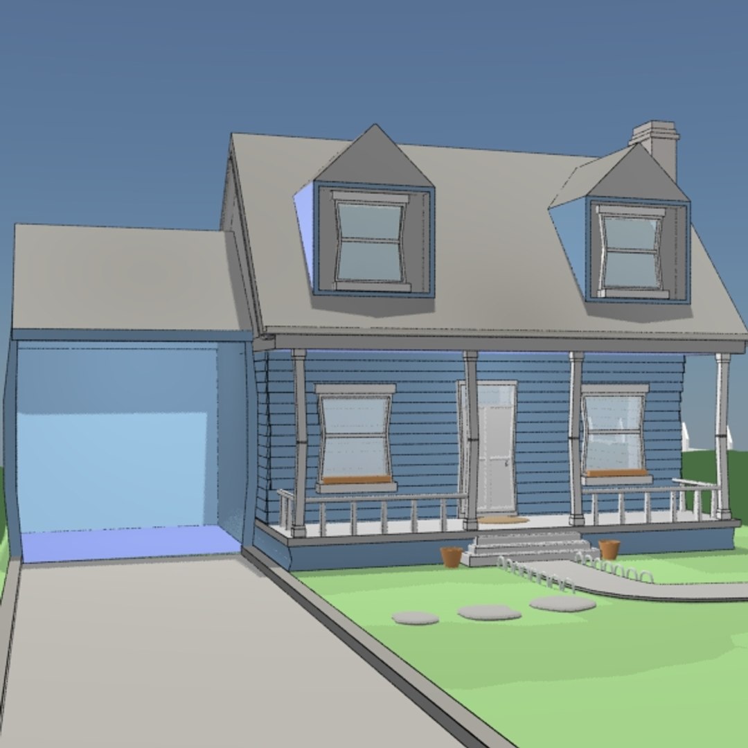 3d Stylised Cartoon House