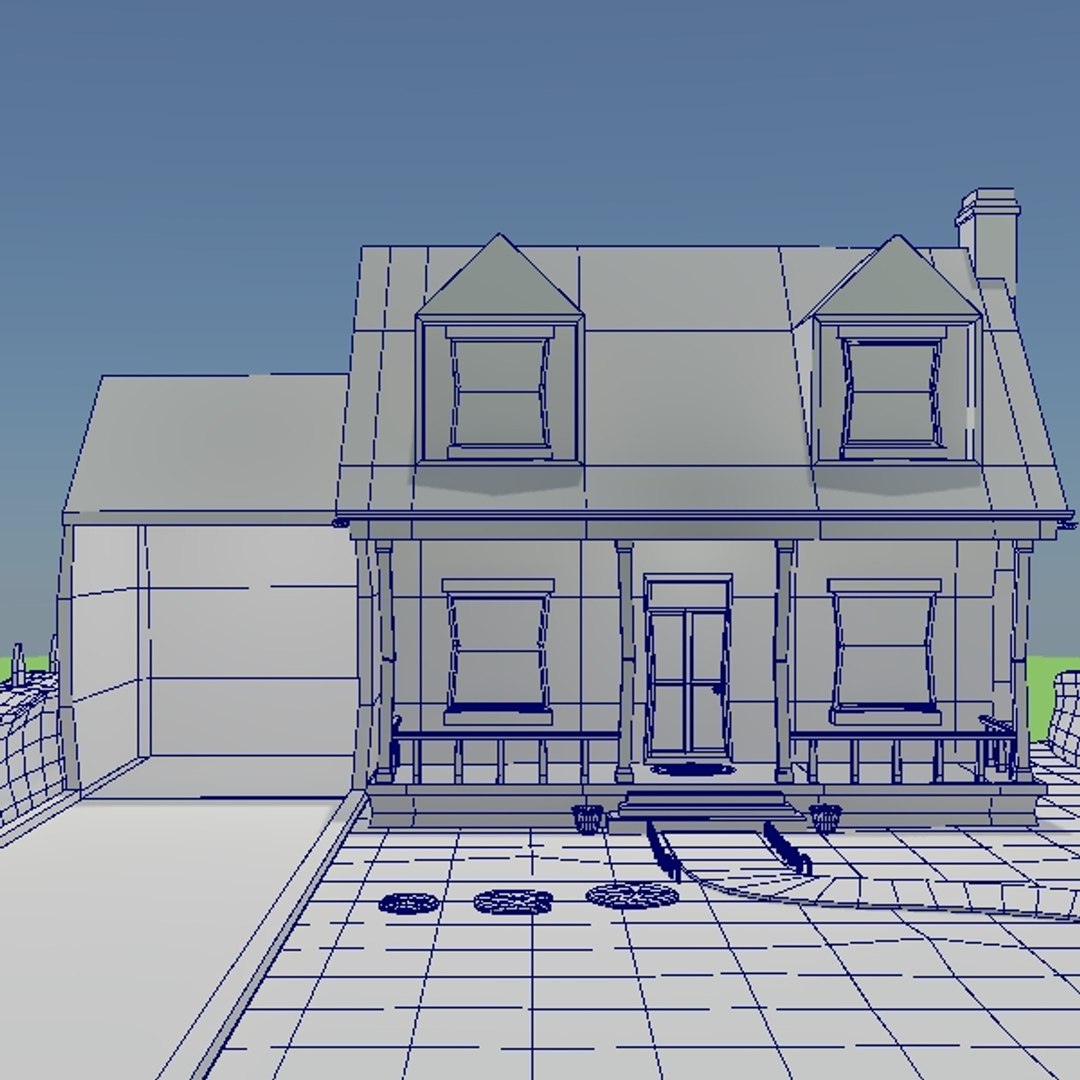 3d Stylised Cartoon House