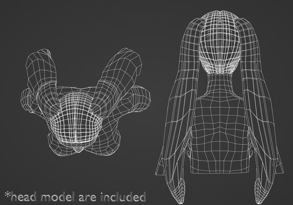 Tight Ponytails Hairstyle V10055 3D model - TurboSquid 2020288