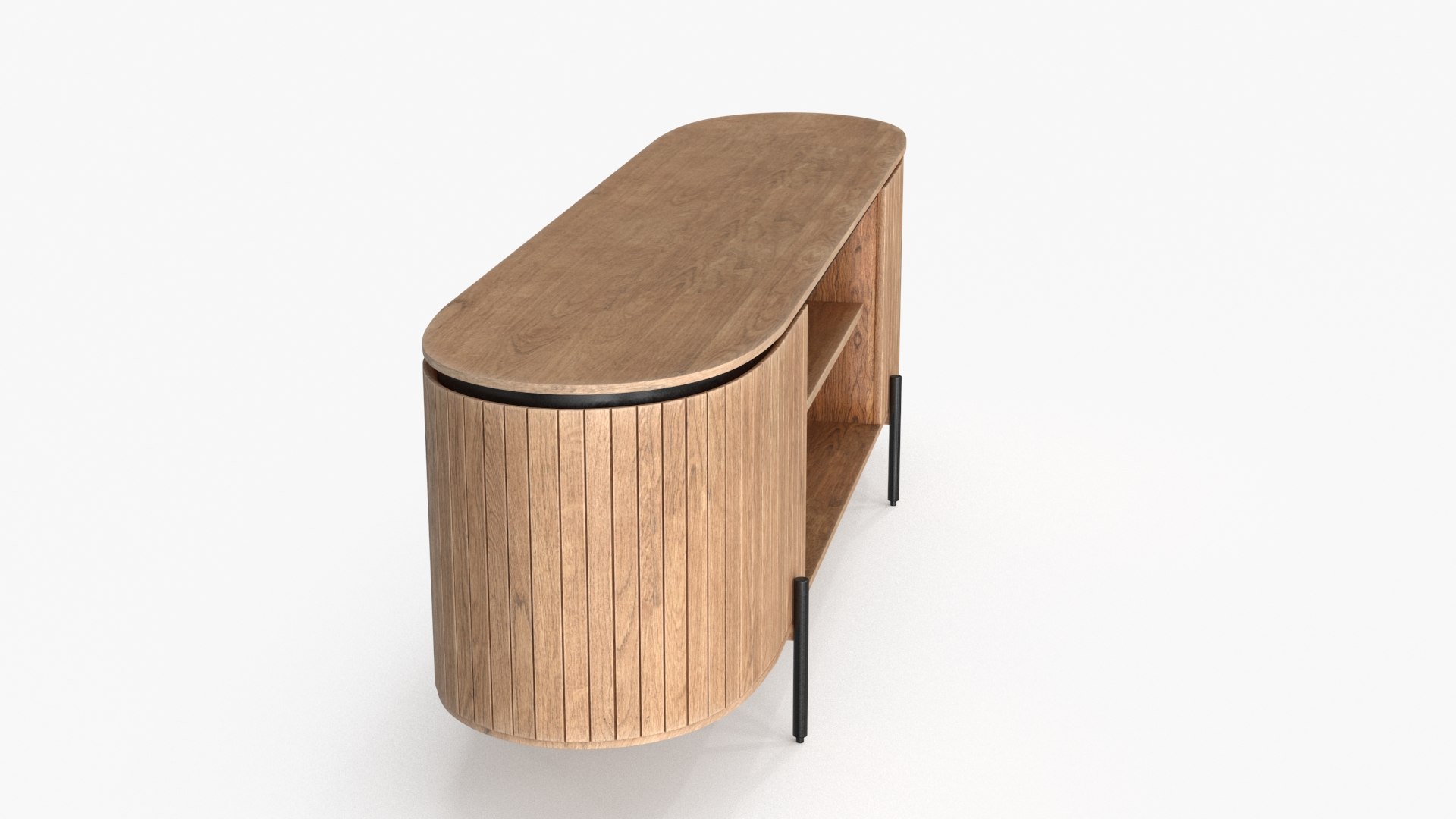 3D TV Console Table - TurboSquid 2219286