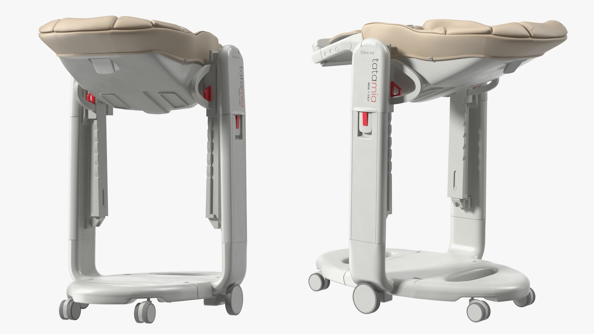 3D Baby High Chair Tatamia Horizontal Beige Rigged Model - TurboSquid ...