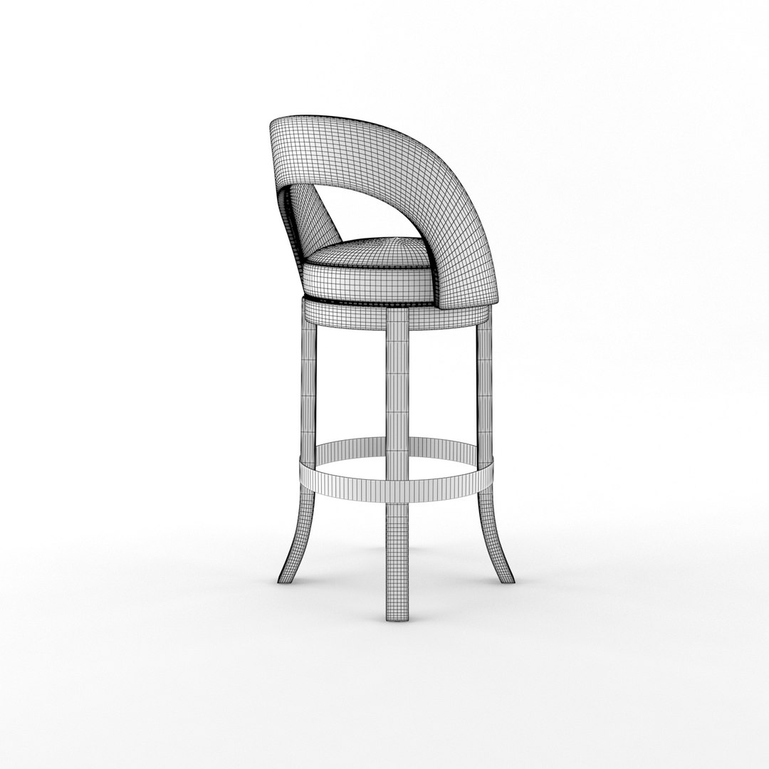 3D spaulding bar stool - TurboSquid 1519577