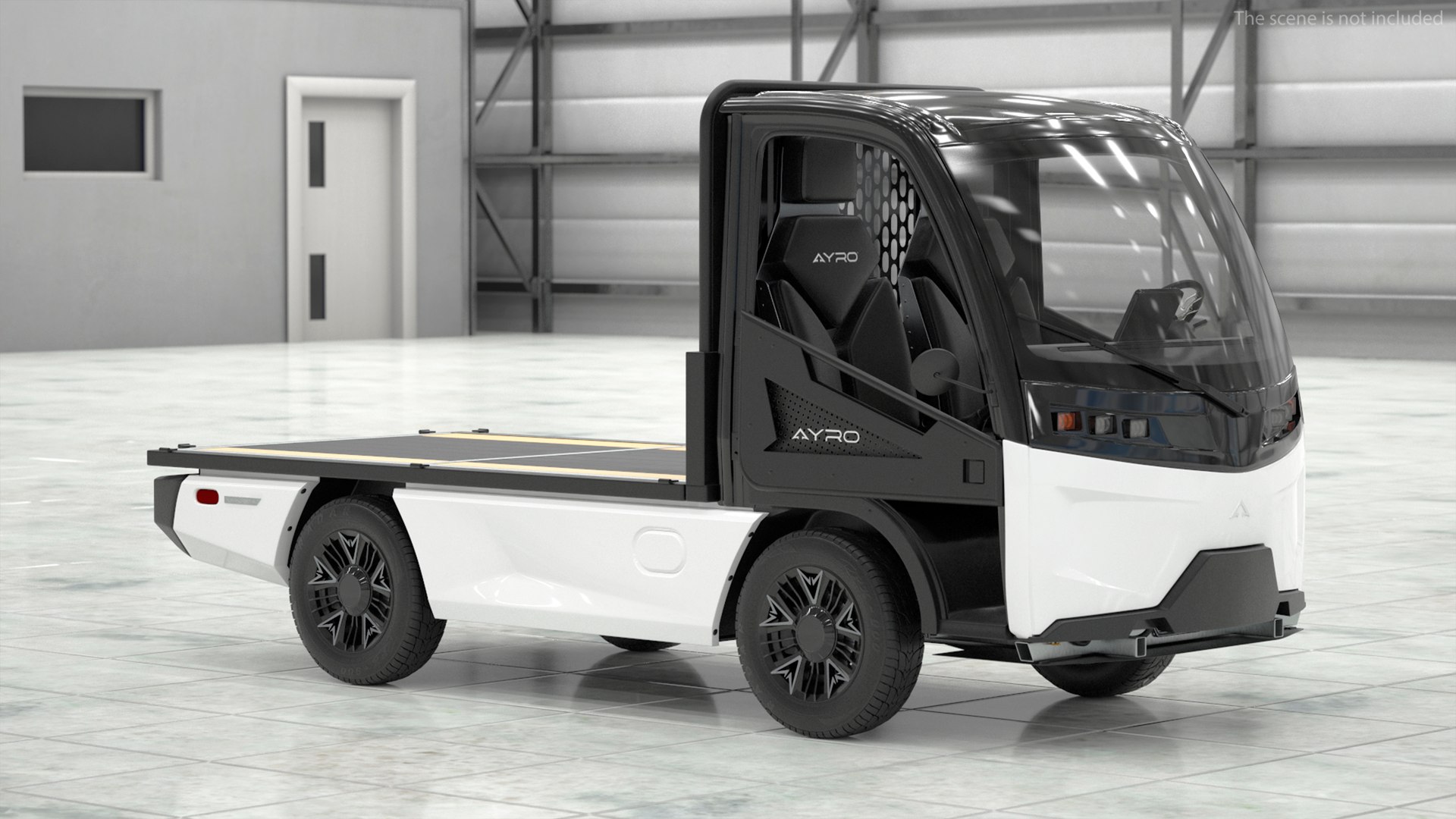 3D AYRO Vanish Electric Mini Truck Flatbed Rigged - TurboSquid 2155978