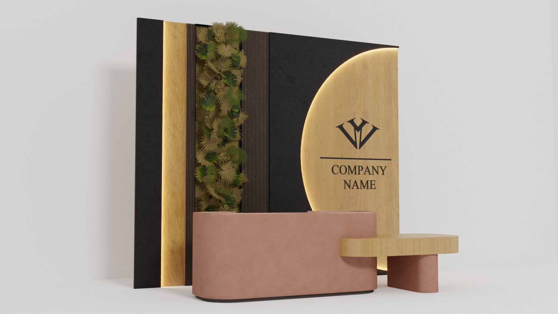 3D RECEPTION DESK - TurboSquid 2210578