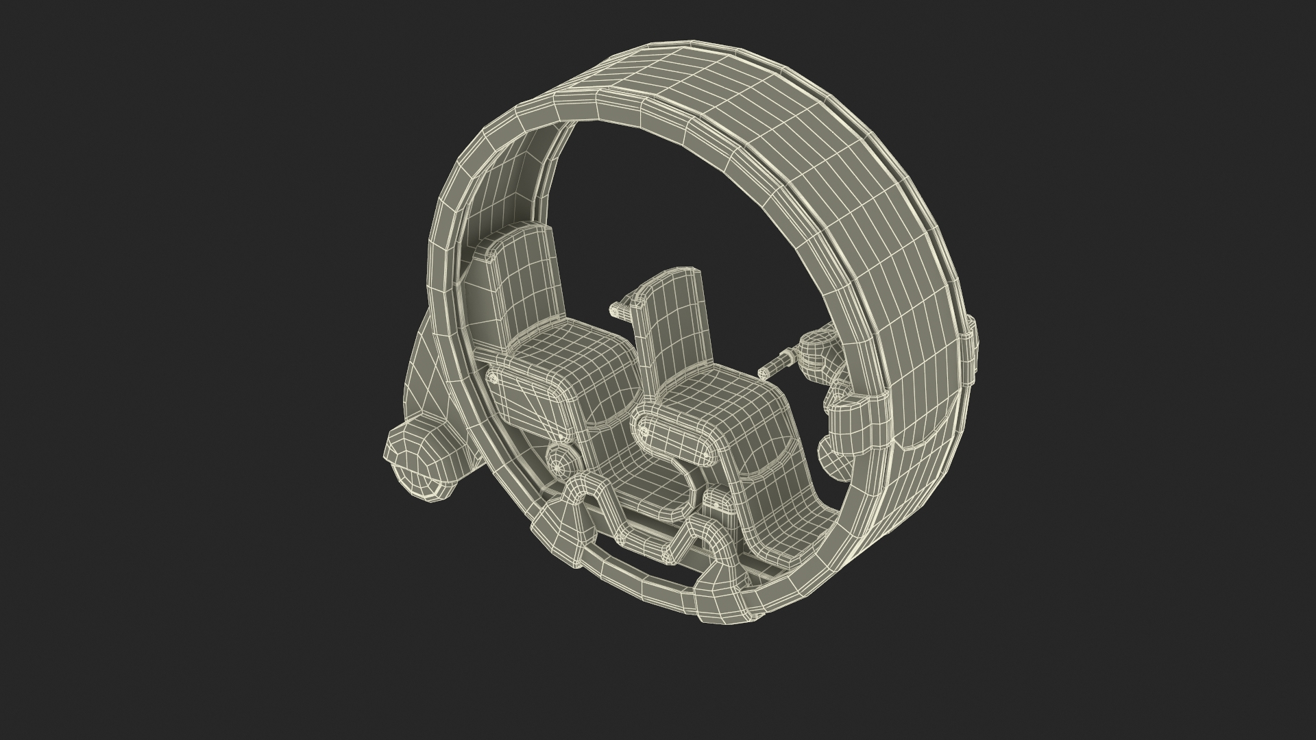 Futuristic Personal Vehicle Tube Red Rigged 3D Model - TurboSquid 2193908